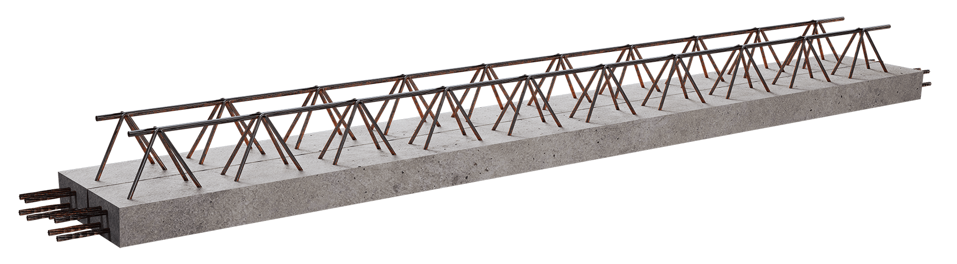 Poutre plate PPR béton, Poutre pour plafond sans retombée | Rector